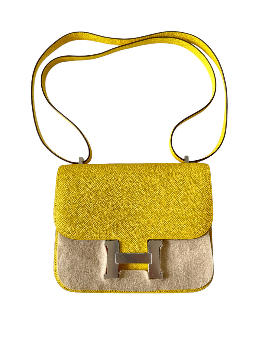 Hermès Constance 18 in Pelle Epsom Color Sun con Hardware Palladio – MM ...
